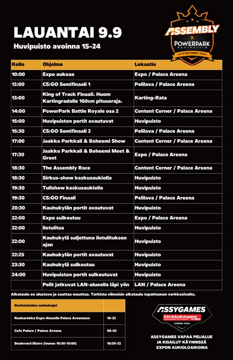 Schedule Assembly