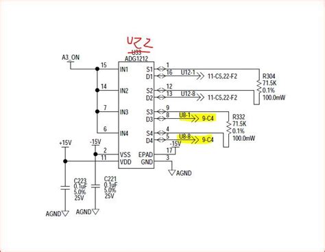 INA129 Adding A CMOS ADG1436 Or ADG 1212 Switch To Adjust Instrument Instrment Opamp Gain