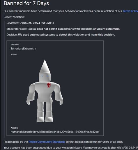 Possible Exploit In Robloxs Ai Moderation System Causing False Terminations Catalog Asset