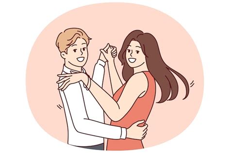바차타 나 살사 춤 을 추는 남녀 들 은 전문 라틴 춤 을 춤추고 싶어 한다 프리미엄 벡터