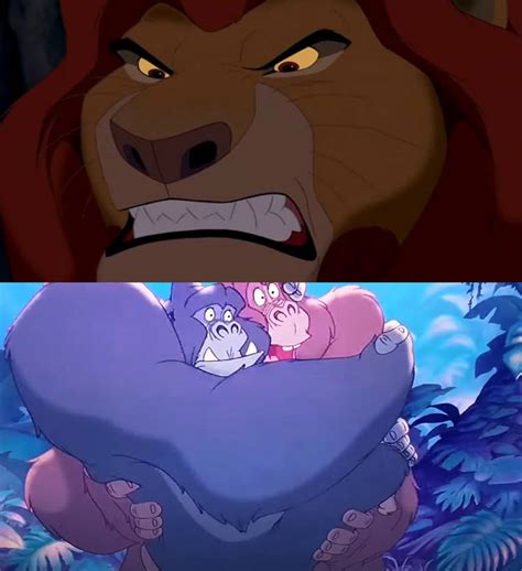 Uto And Kago Scared Of Mufasa By Darkmoonanimation On Deviantart