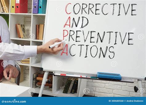 Corrective And Preventive Actions CAPA Are Shown Using The Text On The