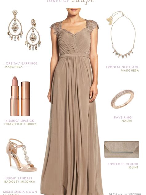 Taupe And Beige Wedding Attire Ideas Dress For The Wedding