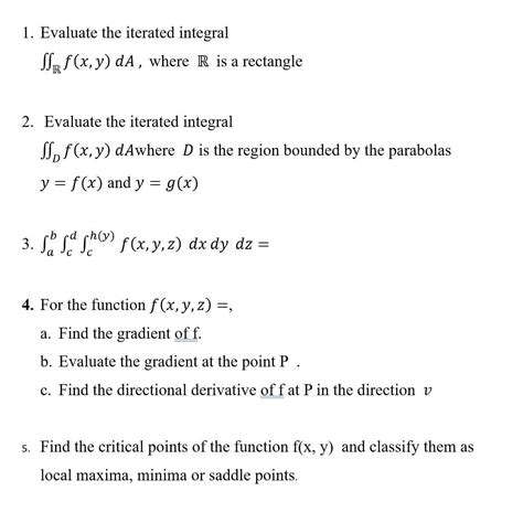 Evaluate The Iterated Integral Rf X Y DA Where R Chegg