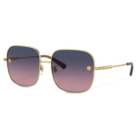 Versace Occhiale Da Sole Medusa Glam Oro Rosa Sfumato Occhiali Da