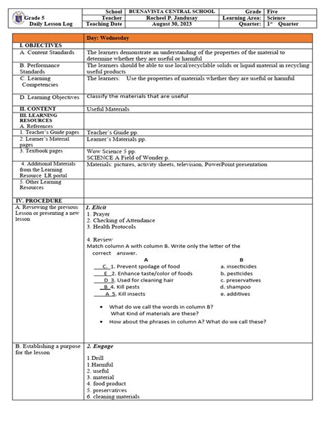 Classify Useful Materials Pdf