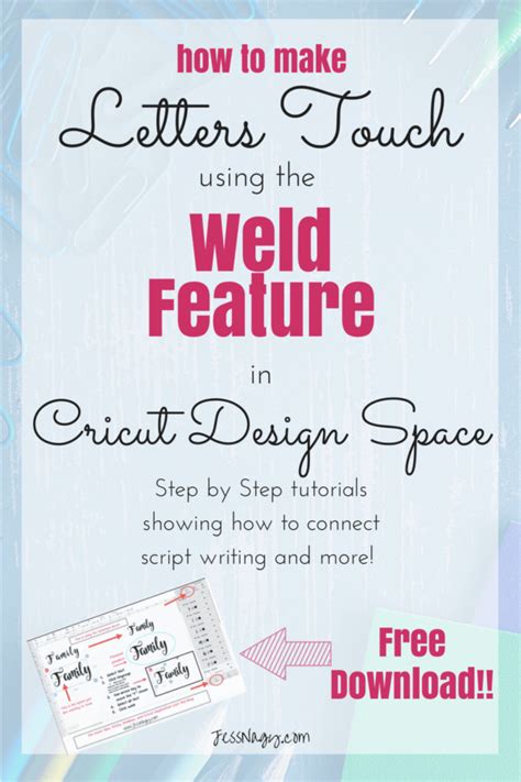 How To Make Your Letters Touch In Cricut Design Space Jess Nagy