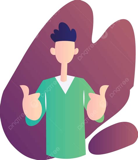 病房男孩在白色背景上豎起大拇指的矢量圖 向量 背景 向量 关心向量圖案素材免費下載，png，eps和ai素材下載 Pngtree