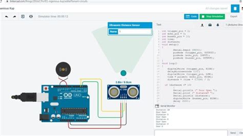 Increíble Proyecto De Arduino Con Sensor Ultrasónico Led Y Zumbador