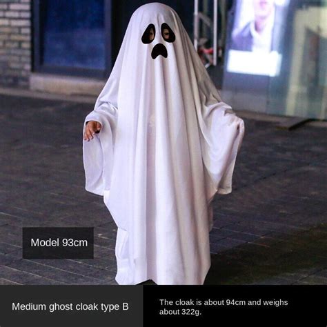 Halloween Ghost Costume Spooky Ghost Cloak Cosplay Role Play Trick Or