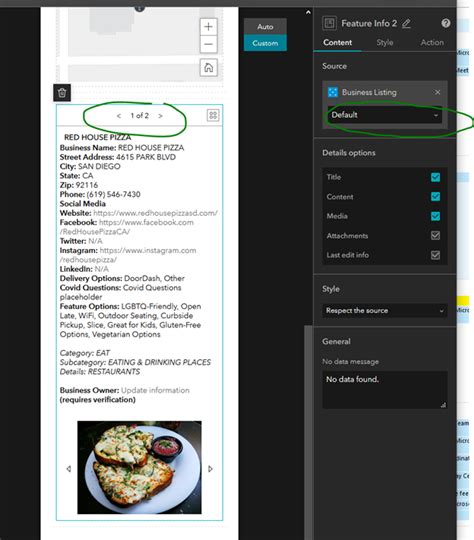 Solved Feature Info Widget Selected Features Loses Pop Esri