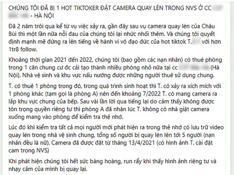 Tiktoker 18 Triệu Follow đặt Camera Quay Lén Trong Toilet 2 Năm Mới