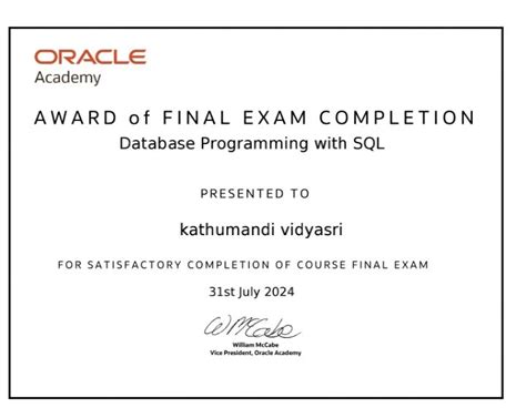 Kathumandi Vidya Sri On Linkedin Query Mastered Data Unlocked Completed My Sql Programming