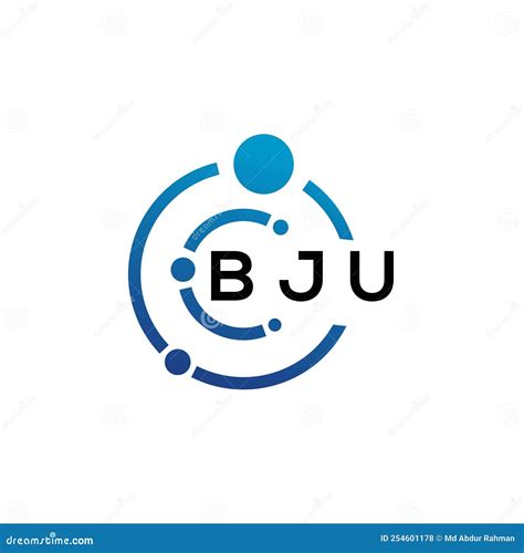 Bju Letter Logo Design On White Background Bju Creative Initials