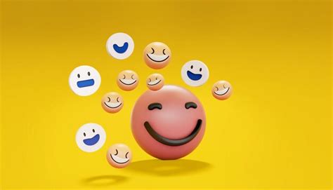 Premium Photo D Illustration Emojis Icons With Facial Expressions Social Media Concept White