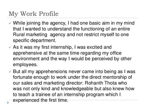 My Internship Experience