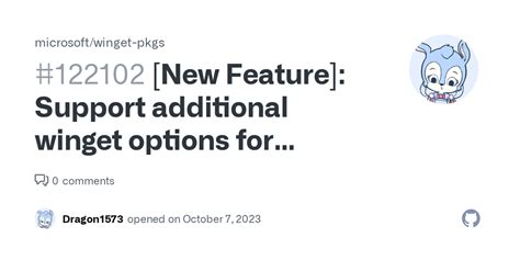 New Feature Support Additional Winget Options For Sandboxtestps1