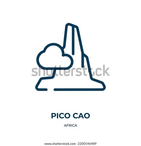Pico Cao Icon Linear Vector Illustration Stock Vector Royalty Free
