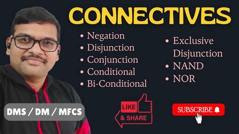 Connectives In Dms Conjunction Disjunction Negation Conditional Bi Conditional