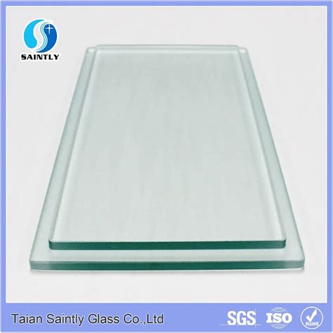 Tempered Flat Glass Led Light Cover Step Edge Design