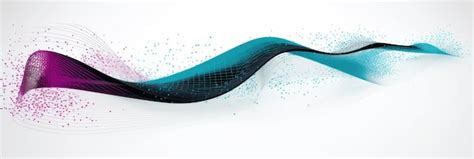 an abstract representation of flowing data streams in a modern and
