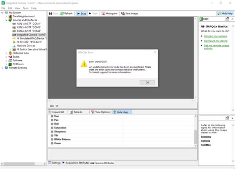 Imaqdx Error 2147220969 0x80040217 When Try Integrated Webcam In Ni Max Ni Community