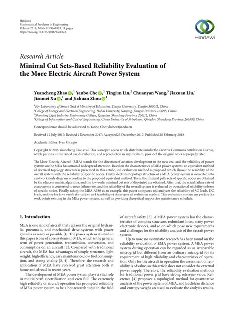 pdf minimal cut sets based reliability evaluation of the more