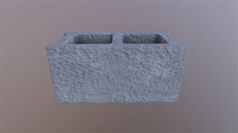 Cinder Block 3d Model By Grishmanovskij Anton