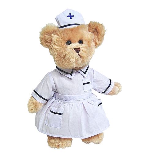 Nurse Dressed Teddy Bear Tic Toc Teddies 1230cm New