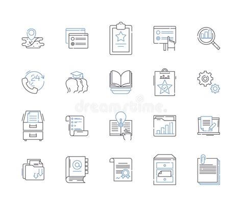 Online Learning Outline Icons Collection E Learning Virtual