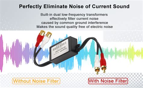 Wiswinda Rca Noise Filter Hum Eliminator Ground Loop Isolator No Affect Bass