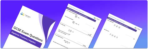 Algebraic Fractions Exam Questions Gcse Maths Free