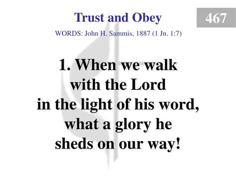 Ppt Trust And Obey Verse 1 Powerpoint Presentation Free Download