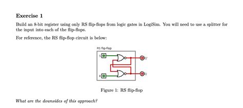 exercise 1build an 8 bit register using only rs