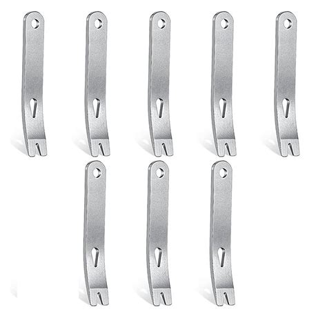 8 Pieces Mini Pry Bar Stainless Steel Flat Bar Multifunction Small Pry