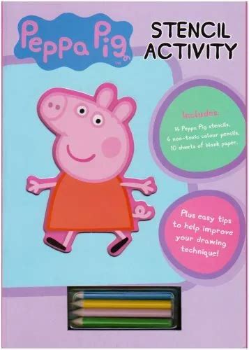 Peppa Pig Stencil Book Peppa Pig £562 Picclick Uk
