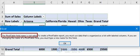 Pivot Table Not Refreshing 5 Issues And Solutions Exceldemy