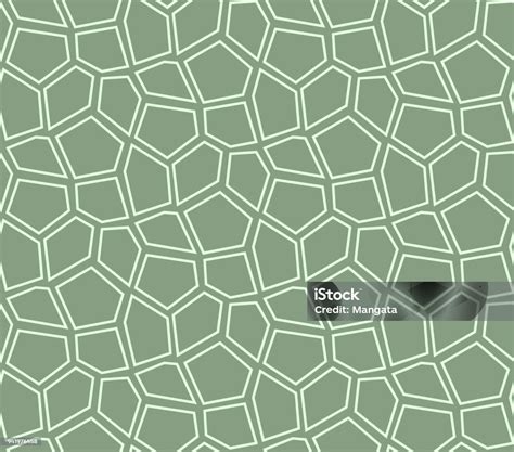 Seamless Vector Mosaic Pattern Irregular Cells Background Voronoi