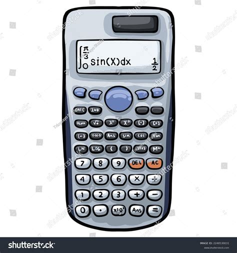 Scientific Calculator Cartoon