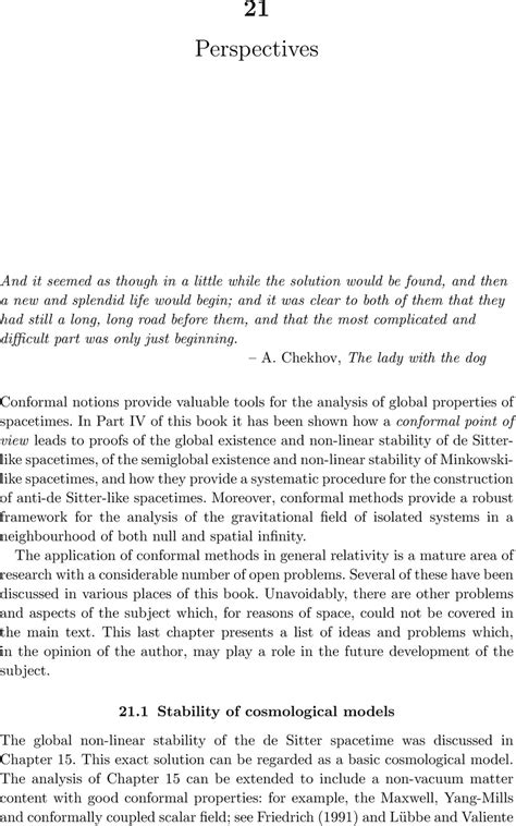 Perspectives Chapter 21 Conformal Methods In General Relativity