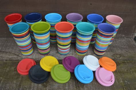 One Silicone Lid For Ceramic Travel Mugs Pick Your Color Etsy