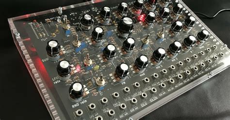 MATRIXSYNTH AtomoSynth Perceptron Analog Semi Modular Synthesizer Module Clear Edition