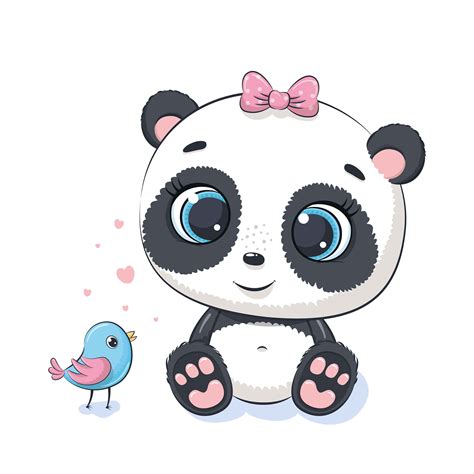 Panda lindo PNG EPS Descarga digital Bebé Panda oso Etsy
