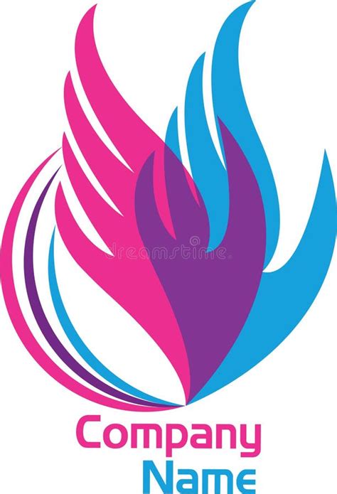 Logo De Flamme De Main Illustration De Vecteur Illustration Du Flamme