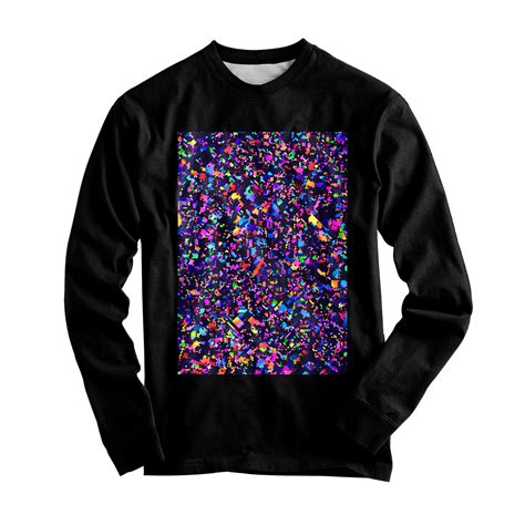 8 Bit Confetti Graphic Long Sleeve Iedm