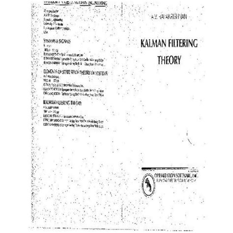 خرید و قیمت دانلود کتاب Kalman Filtering Theory ترب