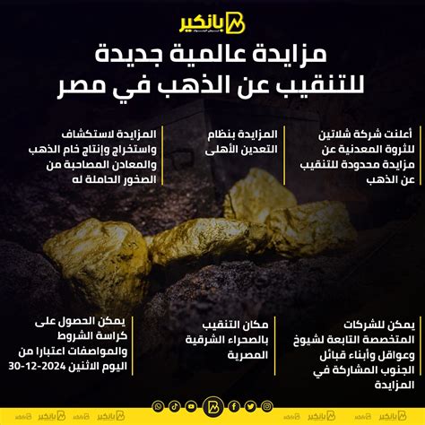 حكاية مصرية مزايدة عالمية جديدة للتنقيب عن الذهب في مصر حكاية مصرية