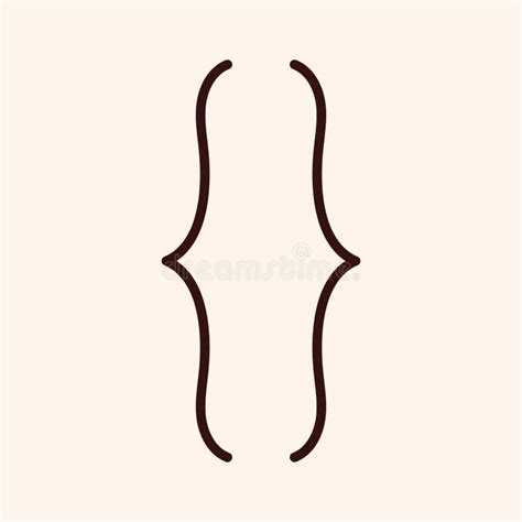 Curly Brackets Pair Double Braces Symmetric Mathematics Punctuation Symbol For Text Quote