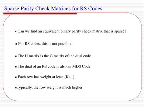 Ppt Soft Decision Decoding Algorithms Of Reed Solomon Codes