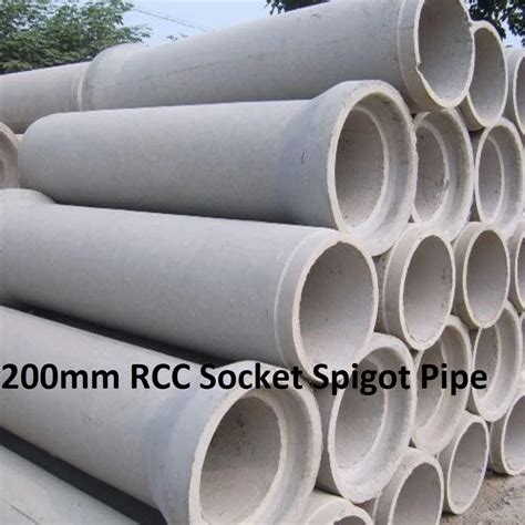 200mm Rcc Socket Spigot Pipe At ₹ 800piece Raipur Id 12455329230